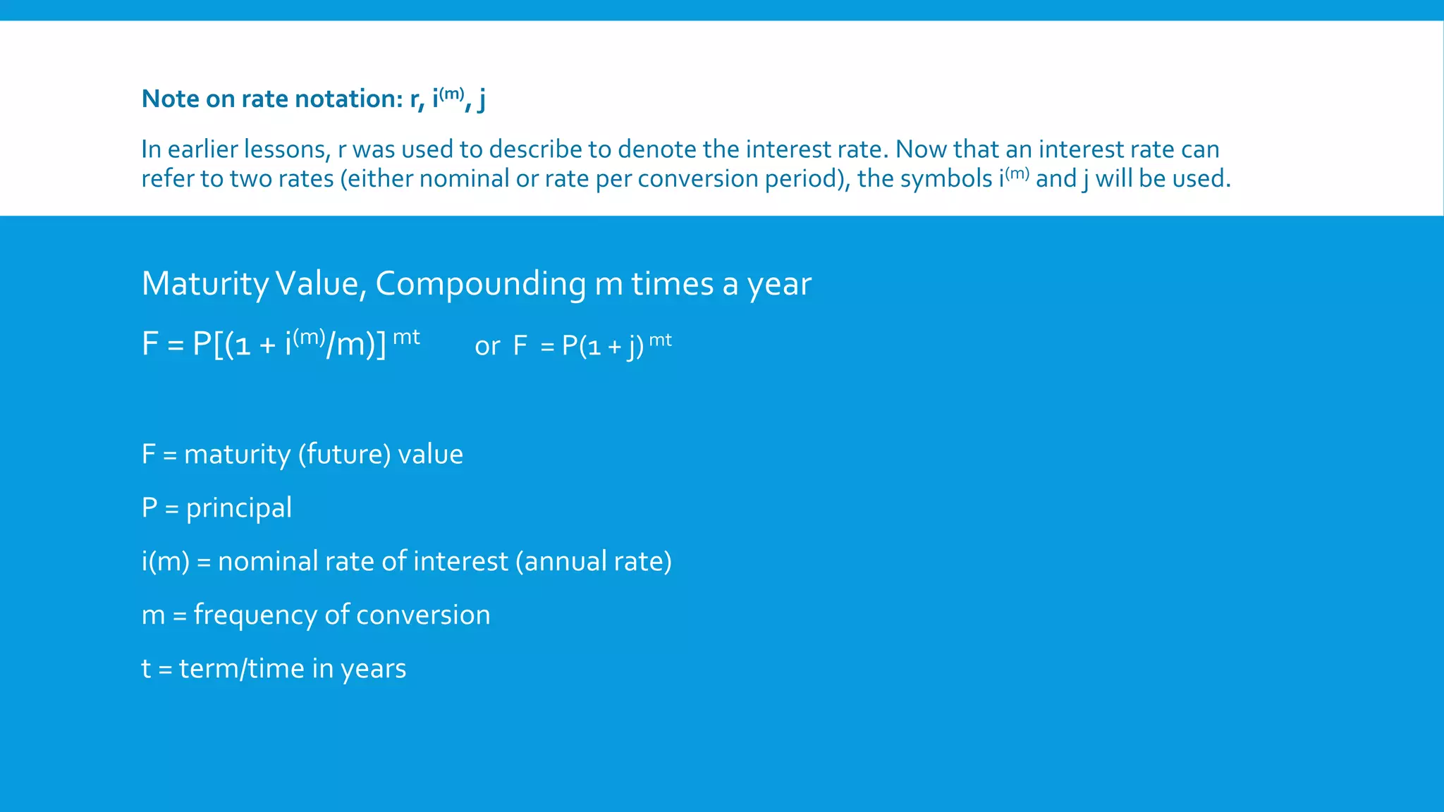 Lesson 5 compounding more than once a year | PPTX