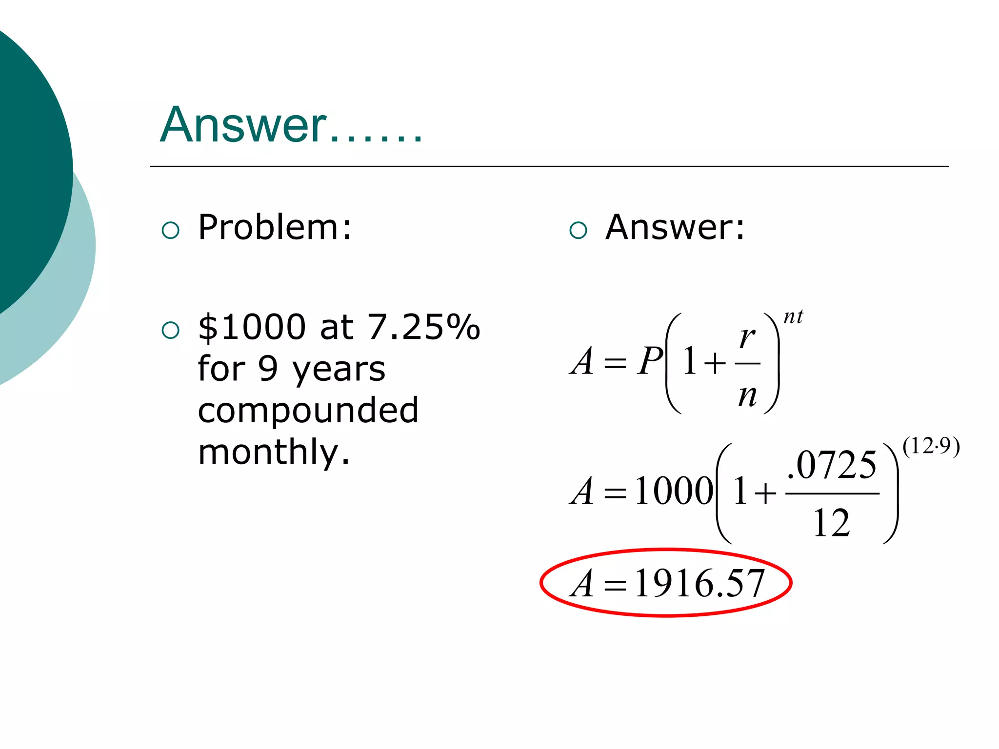 Lesson 5 - Compound Interest.ppt