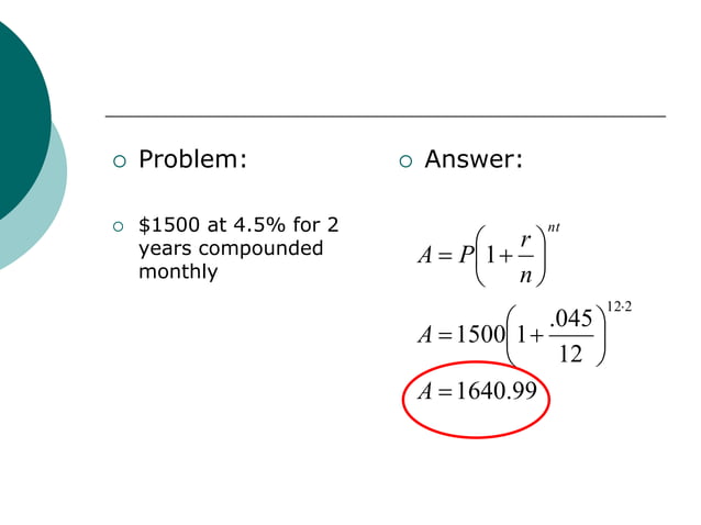 Lesson 5 - Compound Interest.ppt | Stocks and Bonds | Personal Investing