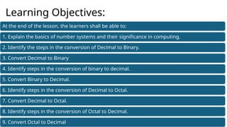 Grade 7 ICT : Computer Number Systems PPT-MATATAG Curriculum | PPTX