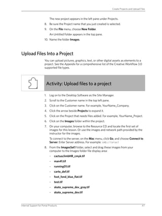 Lesson 5 - Create Projects And Upload Files | PDF