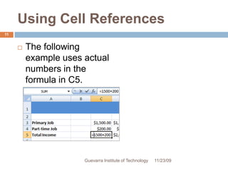 Lesson5 creating simple formula | PPTX