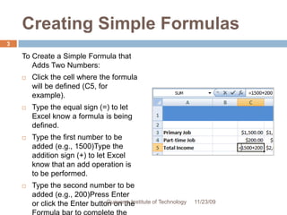 Lesson5 creating simple formula | PPTX