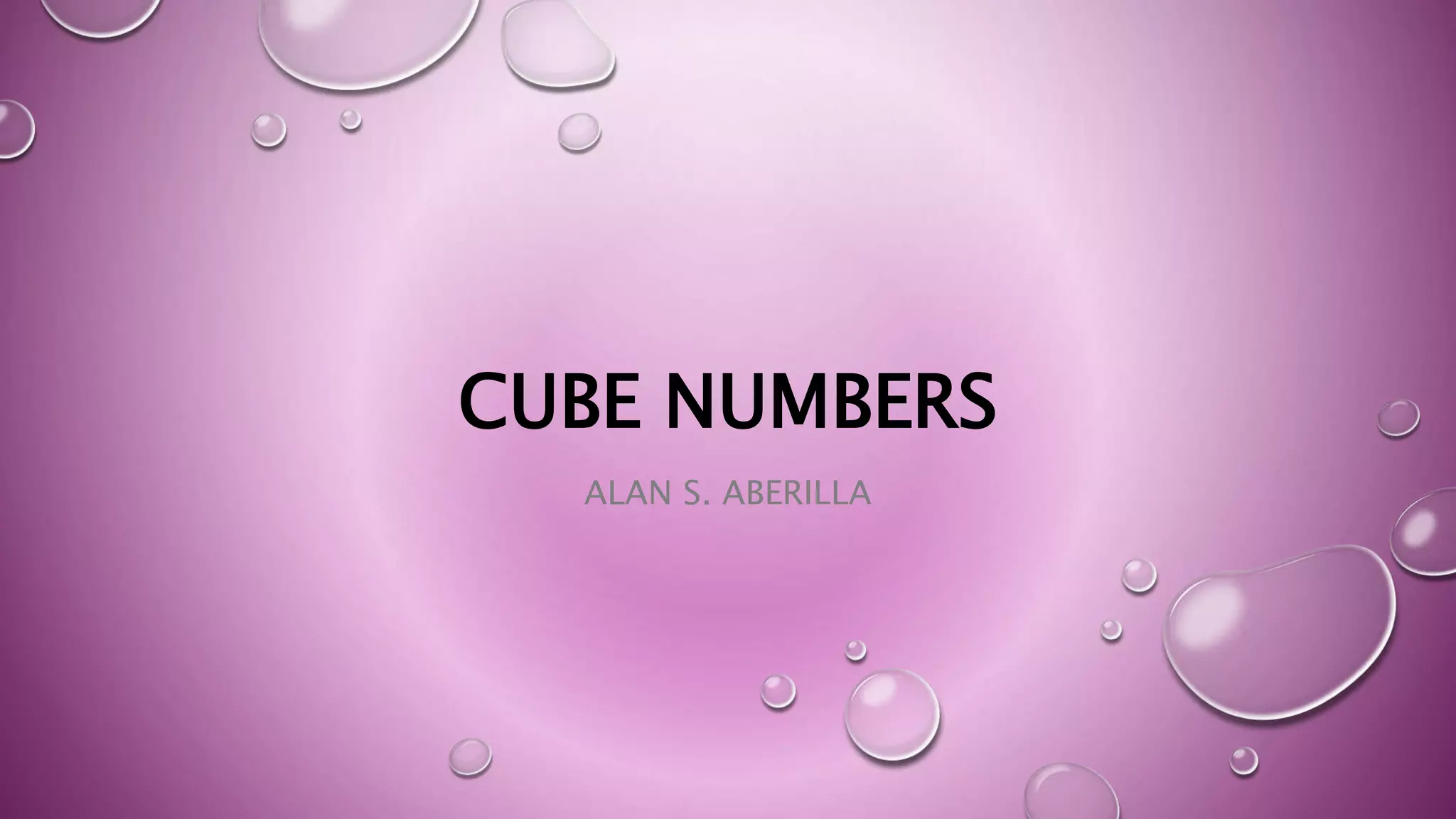 Lesson 5 cube numbers | PPTX