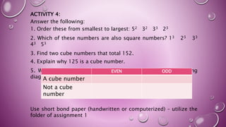Lesson 5 cube numbers | PPTX