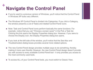 Lesson5 Customizing windows | PPTX | Operating Systems | Computer Software and Applications