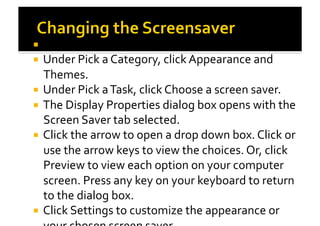 Lesson5 CUSTOMIZING WINDOWS | PDF