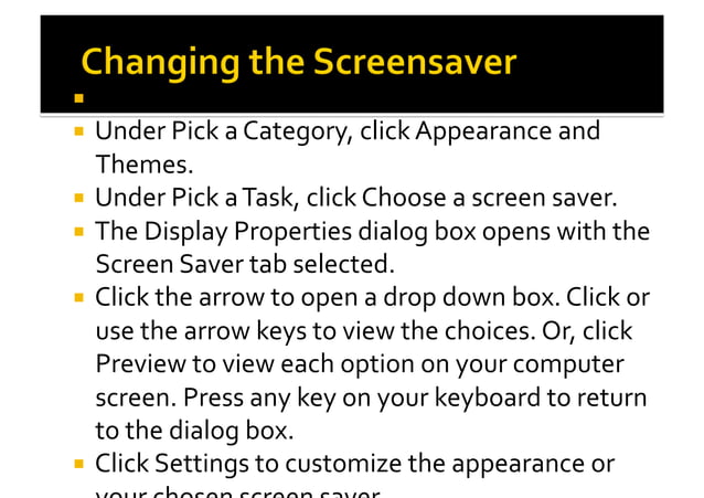 Lesson5 CUSTOMIZING WINDOWS | PDF | Operating Systems | Computer Software and Applications