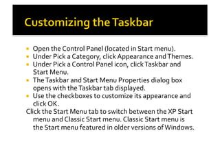Lesson5 CUSTOMIZING WINDOWS | PDF