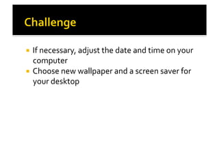 Lesson5 CUSTOMIZING WINDOWS | PDF