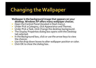 Lesson5 CUSTOMIZING WINDOWS | PDF