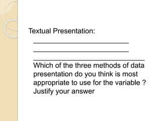 Lesson 5 data presentation | PPTX