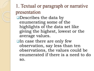 Lesson 5 data presentation | PPTX