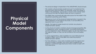 Data Types and Physical Data Models v 123 | PPTX