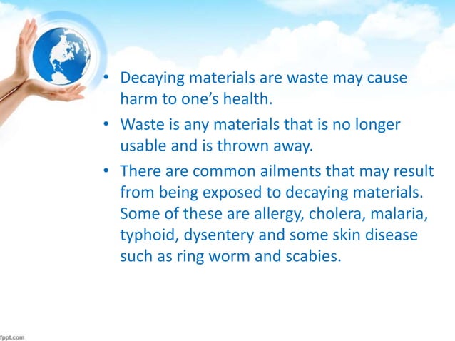 Lesson 5 effects of exposure to decaying materials | PPTX