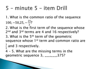 Lesson 5 - Geometric Series.pptx