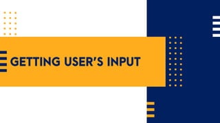 Lesson 5 - Getting Input from Users.pdf
