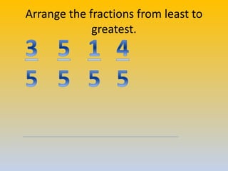 Lesson 5 - Comparing and Ordering Similar Fractions | PPTX