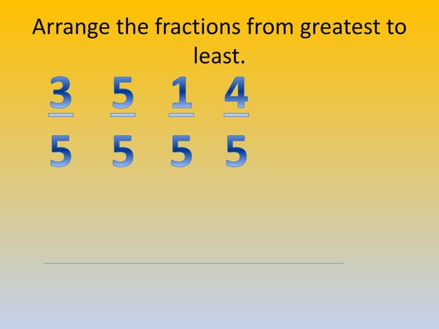 Lesson 5 - Comparing and Ordering Similar Fractions | PPTX ...
