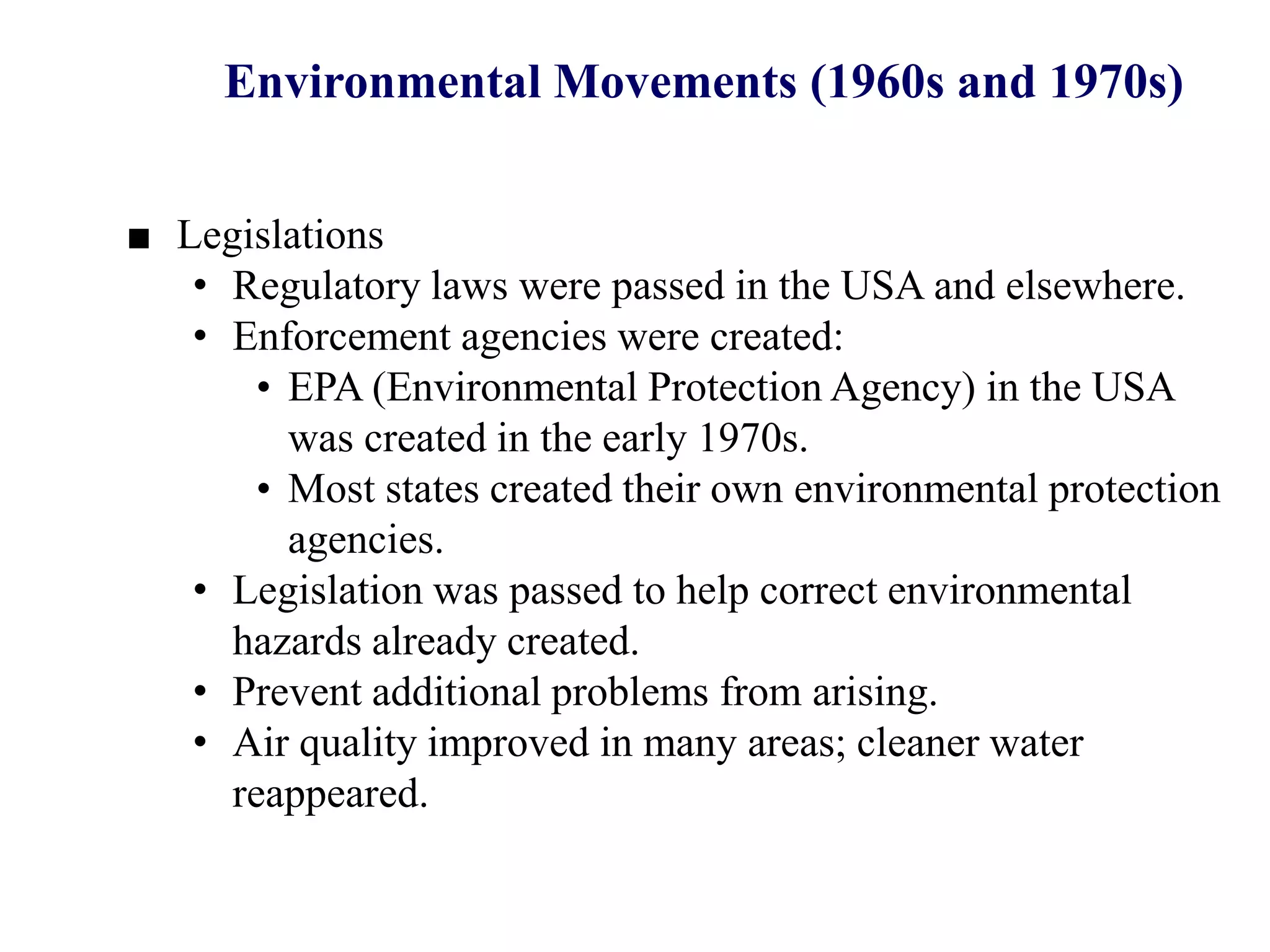 Lesson 5 History of environmental management | PDF