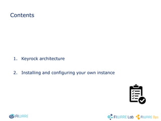 Lesson 5 - Installing Keyrock in your own infrastructure | PPT