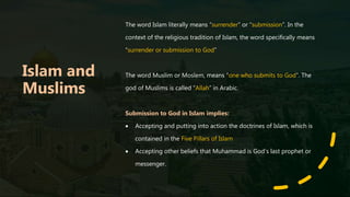 Introduction to World Religions and Belief Systems Lesson 5 - Islam.pptx