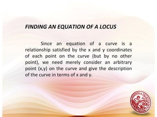 Lesson 5 locus of a point | PPT