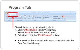 Lesson 5 ms office word 2007 | PPTX