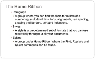 Lesson 5 ms office word 2007 | PPTX