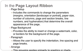 Lesson 5 ms office word 2007 | PPTX
