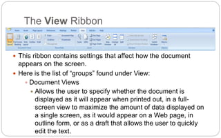 Lesson 5 ms office word 2007 | PPTX