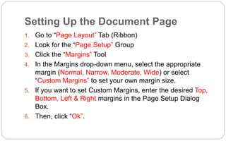 Lesson 5 ms office word 2007 | PPTX