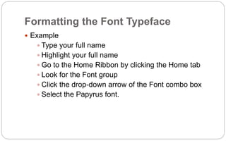 Lesson 5 ms office word 2007 | PPTX