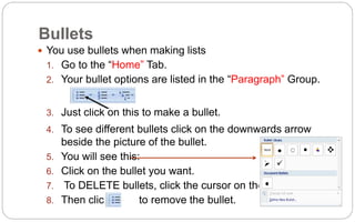 Lesson 5 ms office word 2007 | PPTX