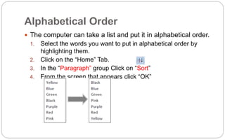 Lesson 5 ms office word 2007 | PPTX