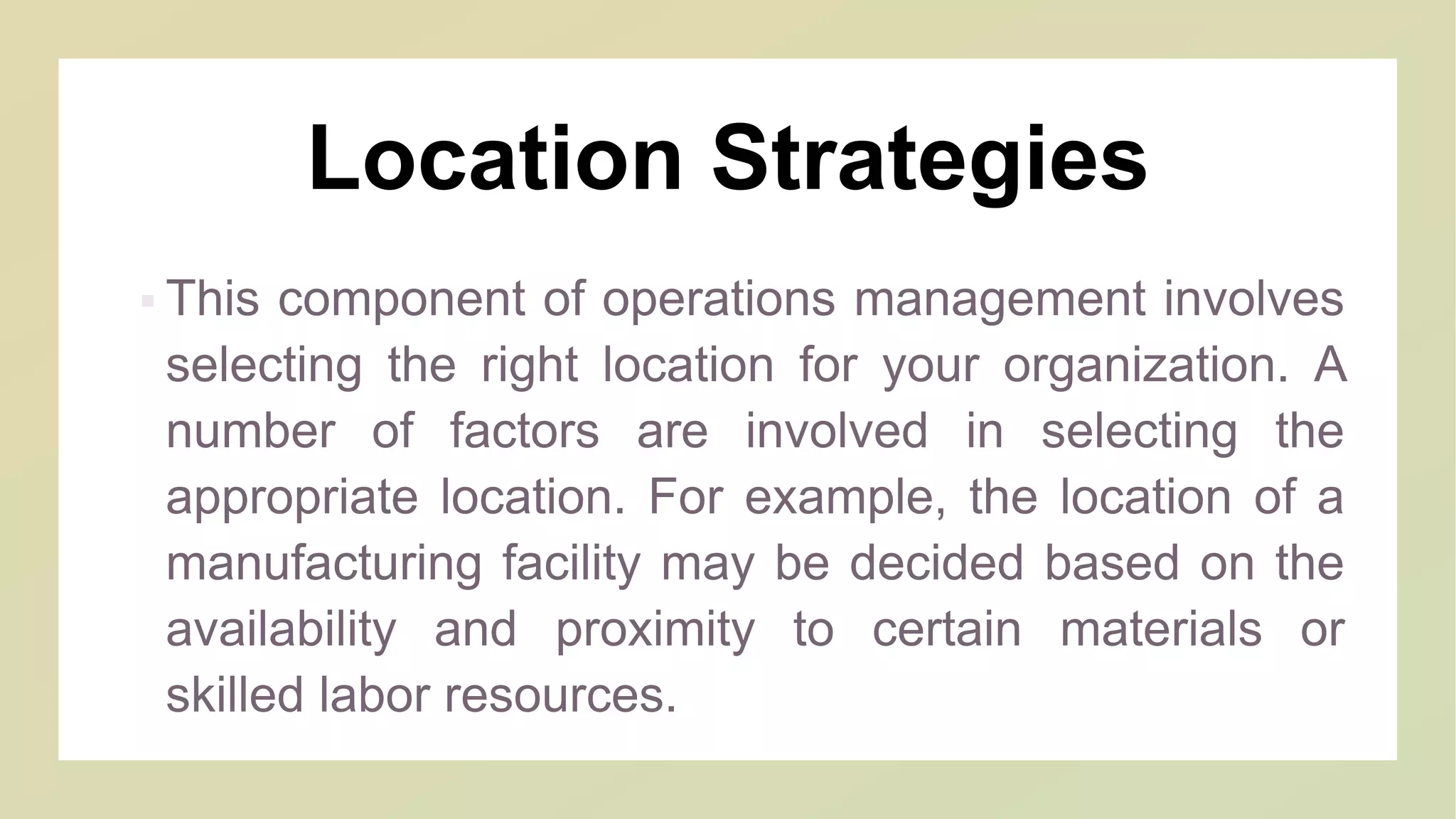 OPERATION MANAGEMENT.pptx | Free Download