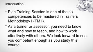 Lesson 5 - Plan Training Session in Andragogy of Learning.pptx