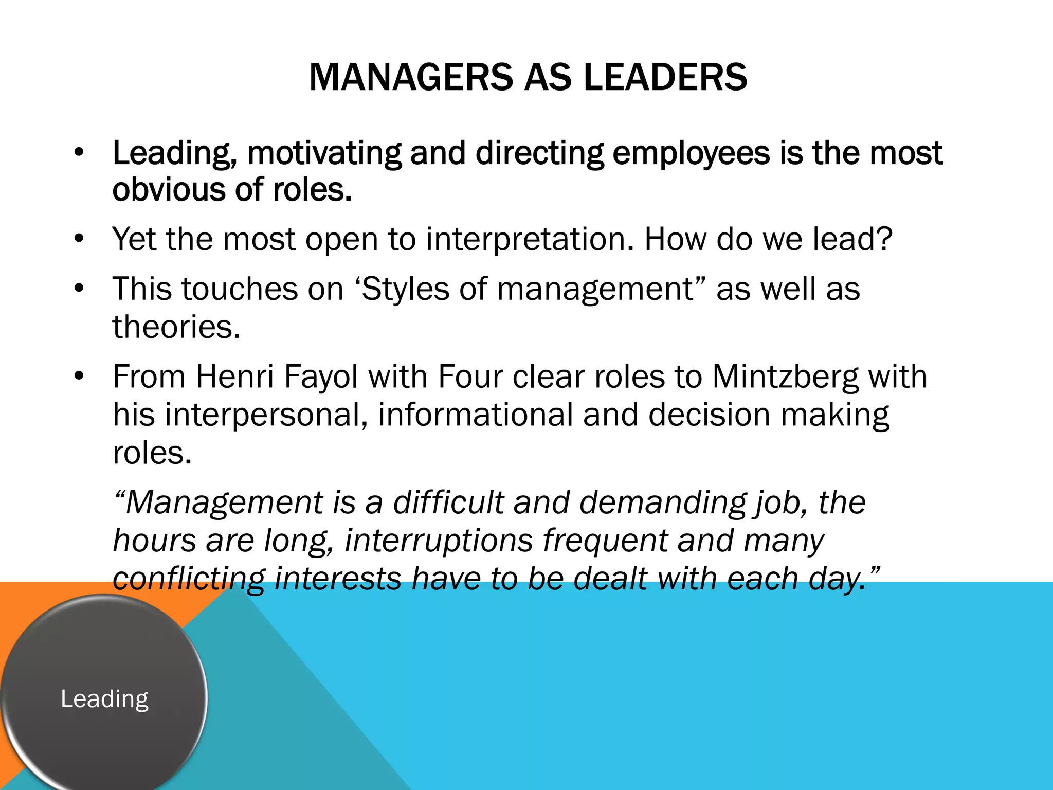 Lesson 5 polc management roles | PPT