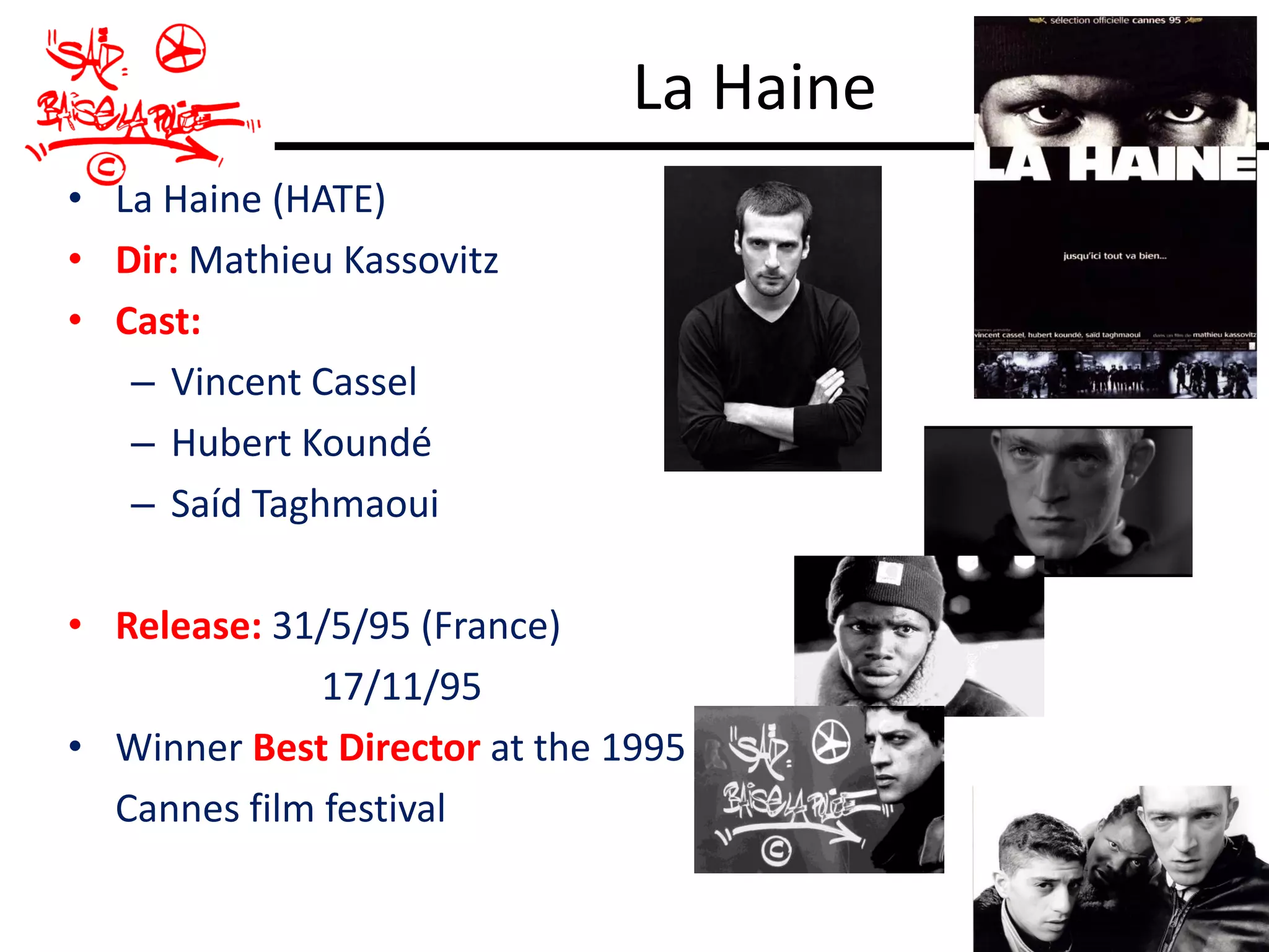 Lesson 5 post la haine screening - context | PPT