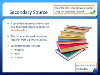 LO2 - Lesson 5 - Secondary Sources | PPTX