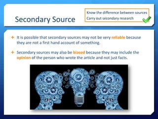 LO2 - Lesson 5 - Secondary Sources | PPTX