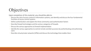 Security Technologys: Access Control, Firewall, VPN | PDF