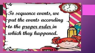 LESSON 5 - SEQUENCING EVENTS.pptx | Auto Racing | Sports