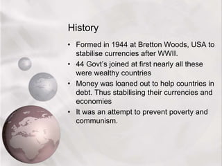 Lesson 5 the imf and world bank | PPTX