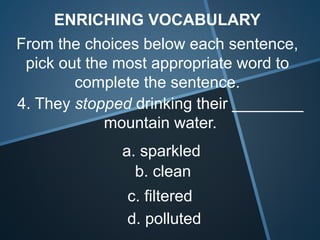 Lesson 5 the lost river | PPTX
