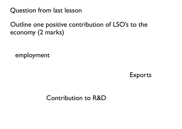 Lesson 5 the negative contribution of lso to economy and society.key