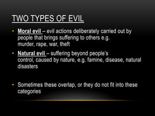 Lesson 5 the problem of evil | PPTX