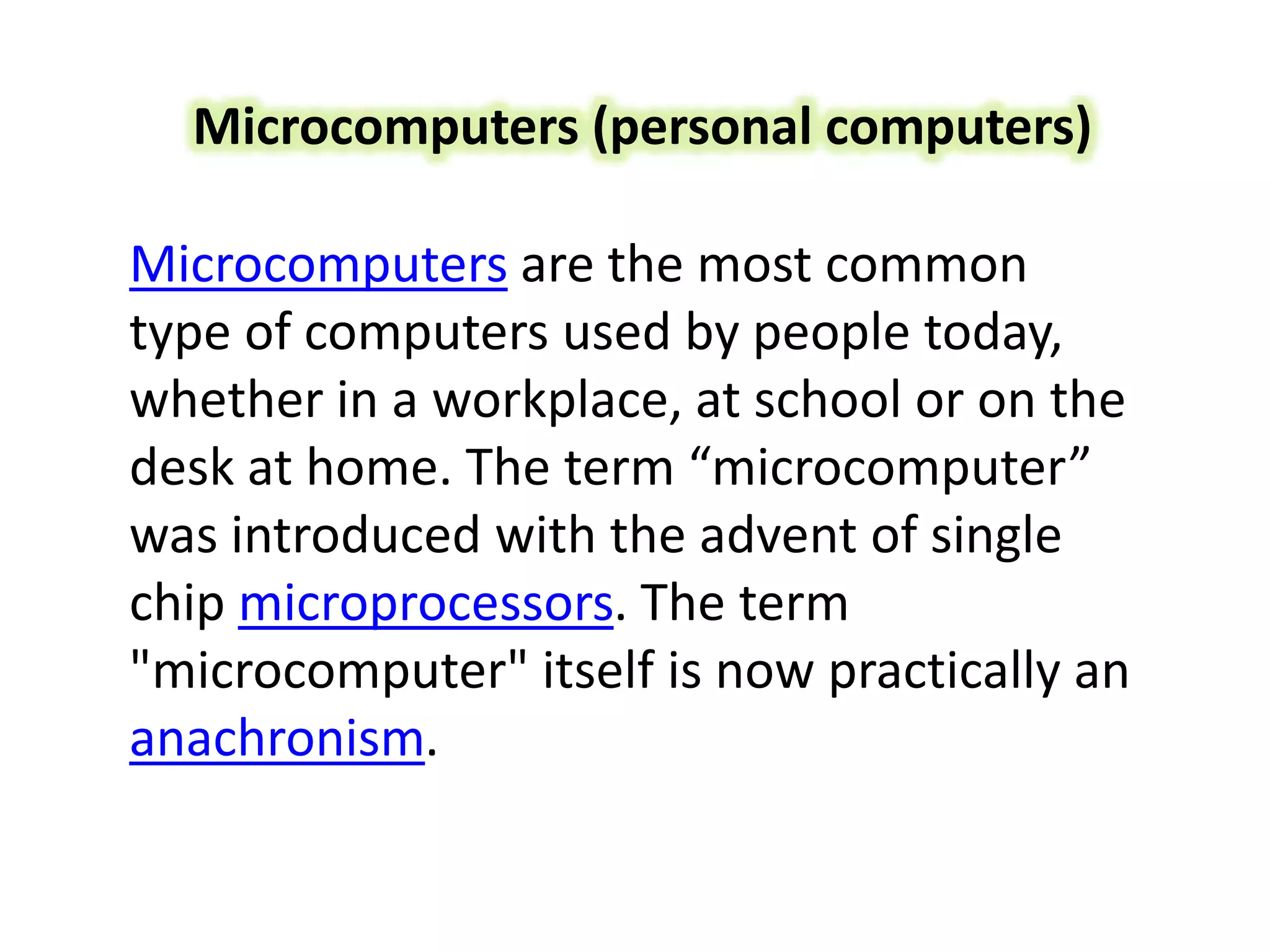 Lesson 5 types of computers | PPTX