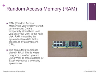 Lesson 5 What Is Inside The Computer | PPTX