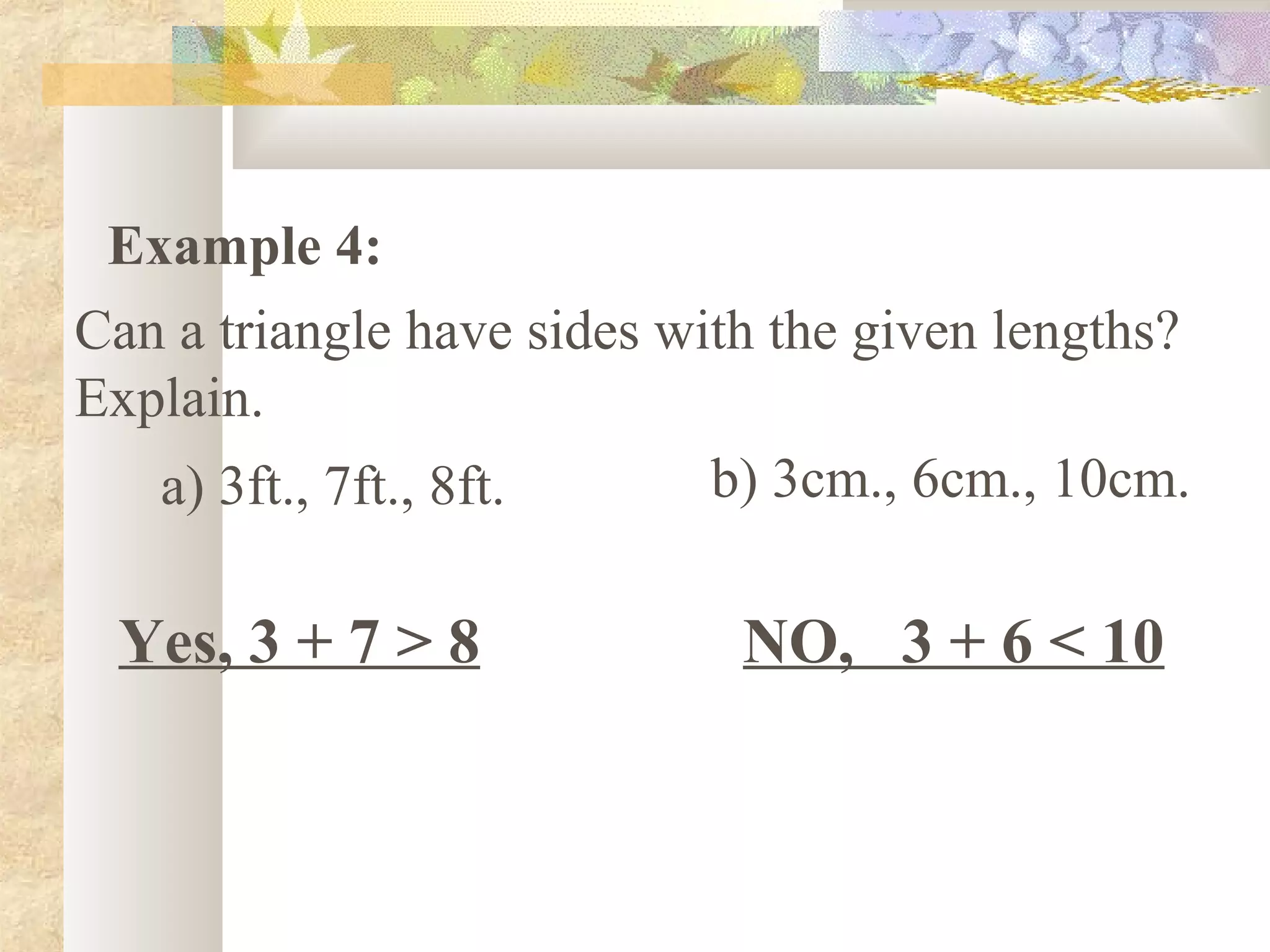 Lesson 5 5 inequalities in triangles | PPT